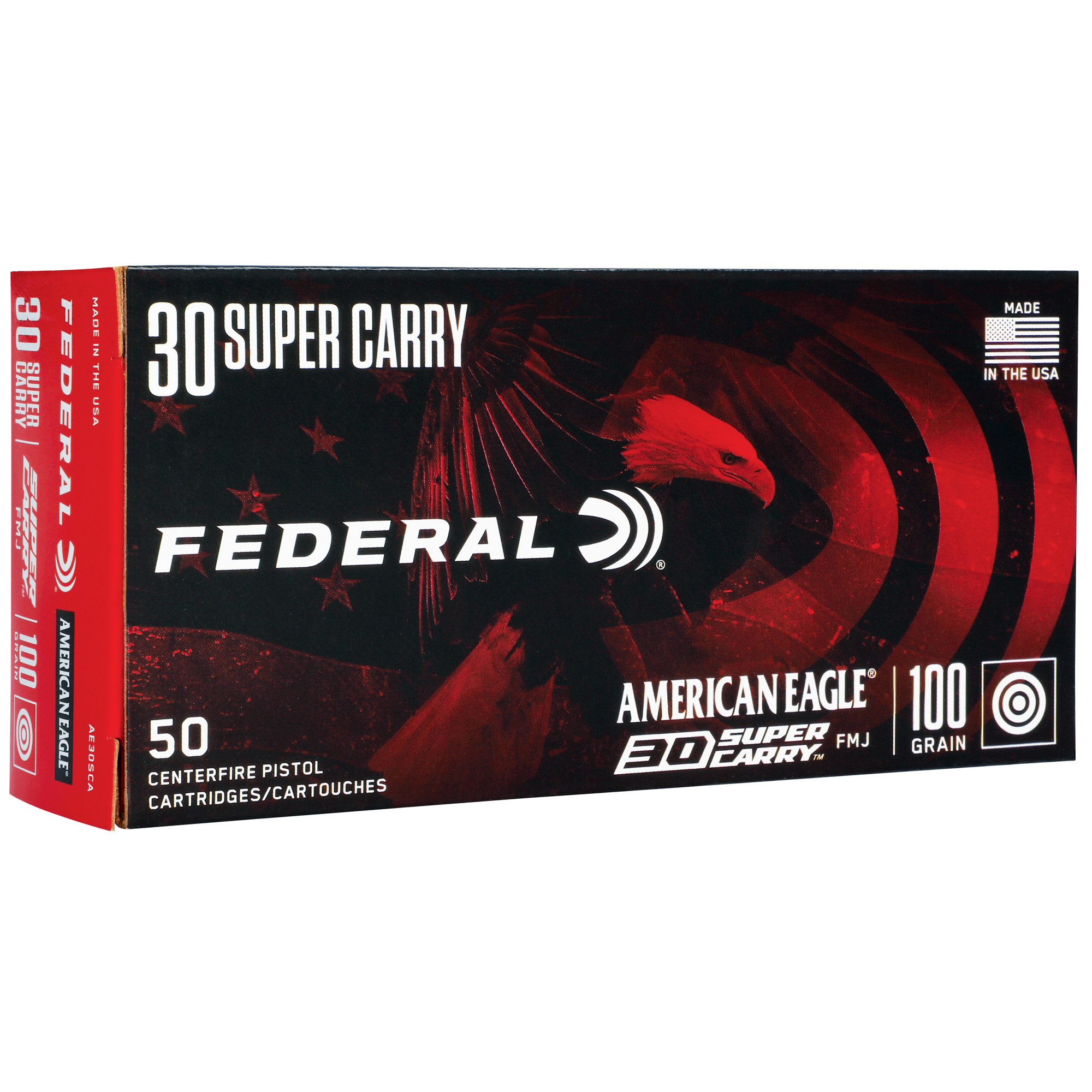 Federal American Eagle 30 Super Carry 100 Grain Full Metal Jacket IN ...