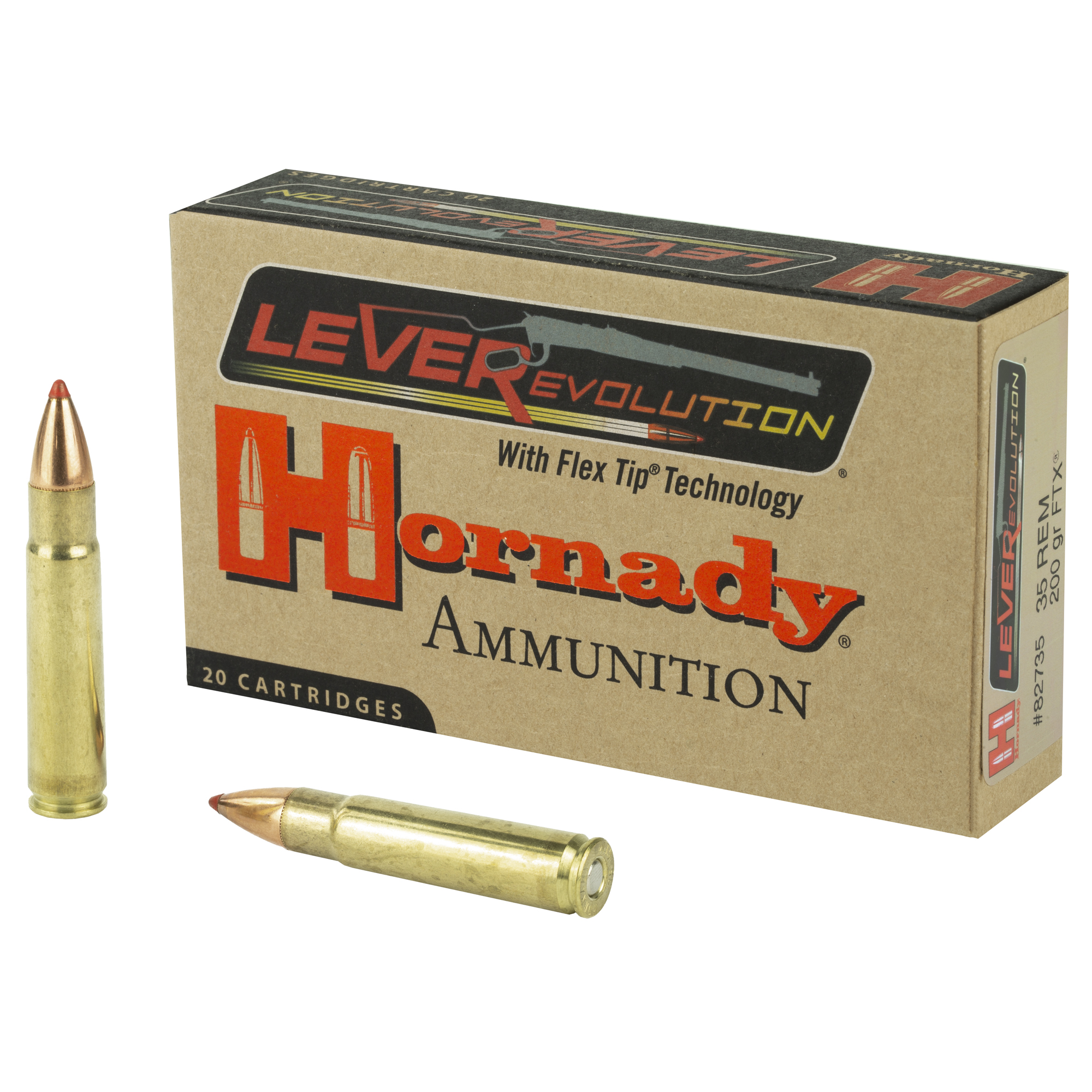 Hornady LeverEvolution 35 Remington 200gr FTX 35Rem - Rifle Ammunition ...