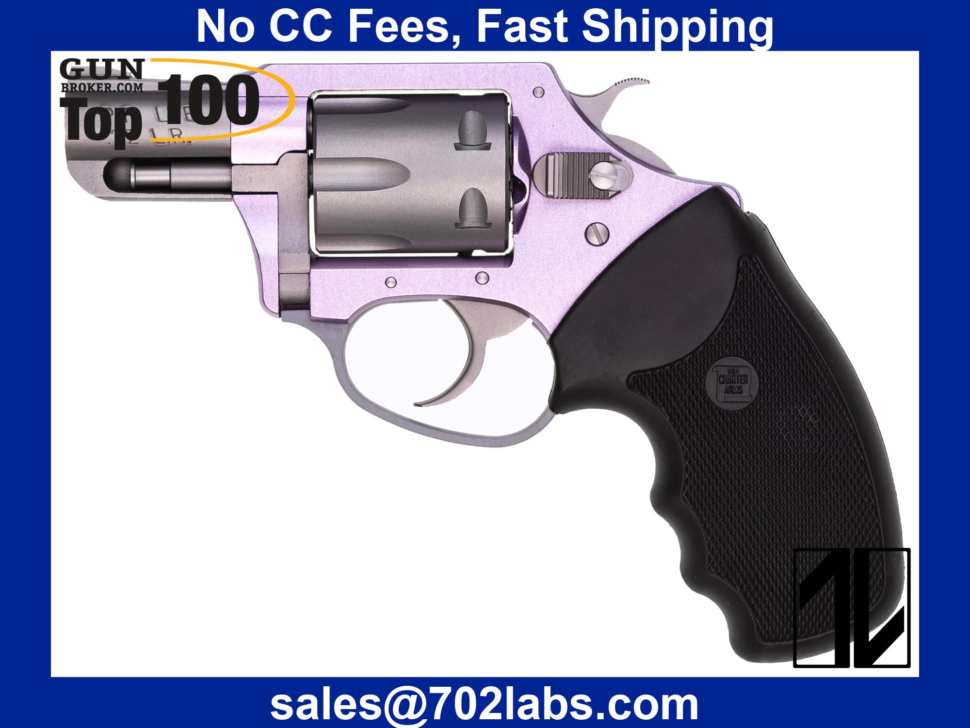 Charter Arms Lavender Lady 22LR Lavender Silver 52240 - Revolvers at ...
