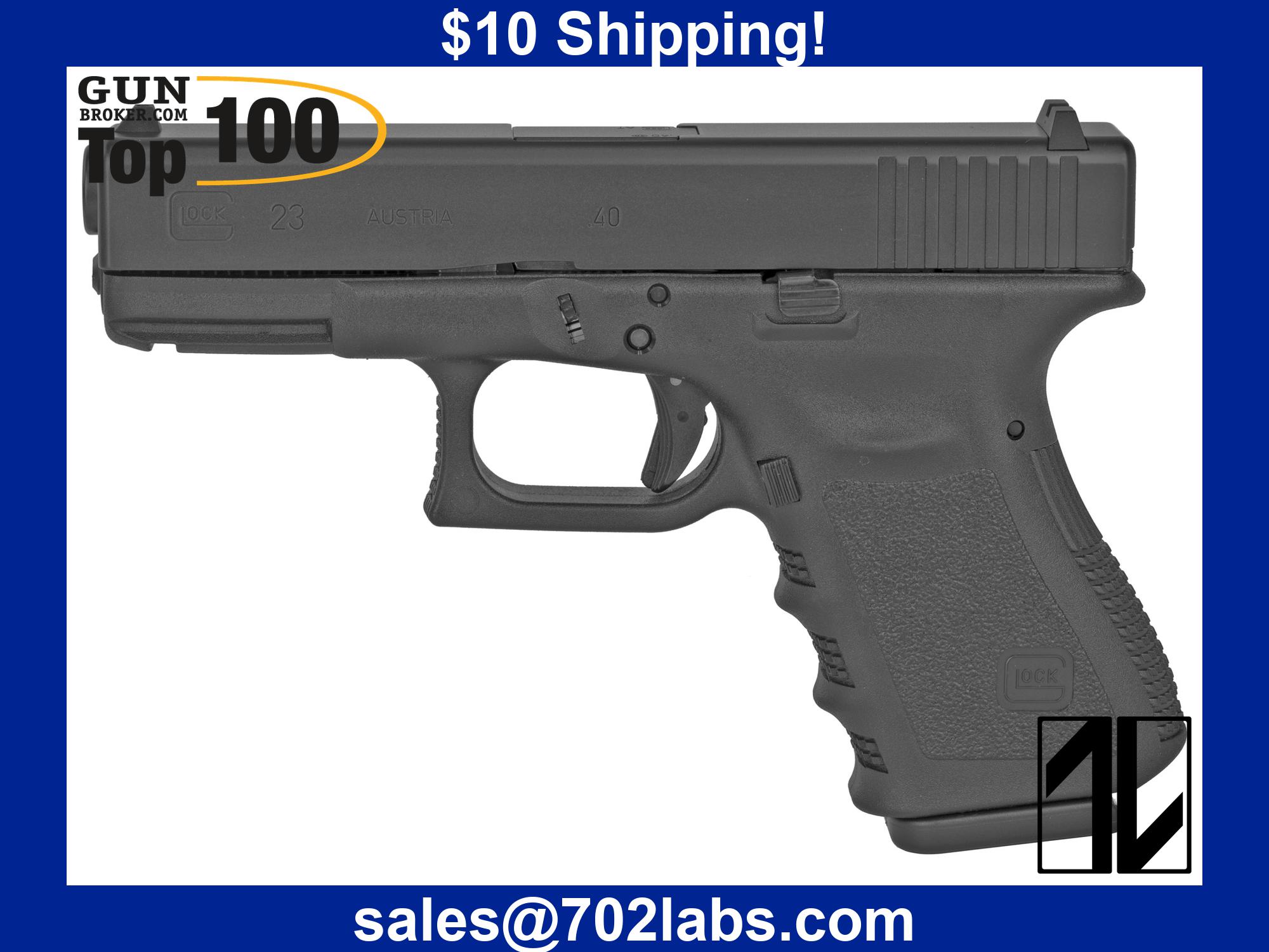 Glock 23 GEN 3 40 S&W PI2350203 - Semi Auto Pistols at GunBroker.com ...