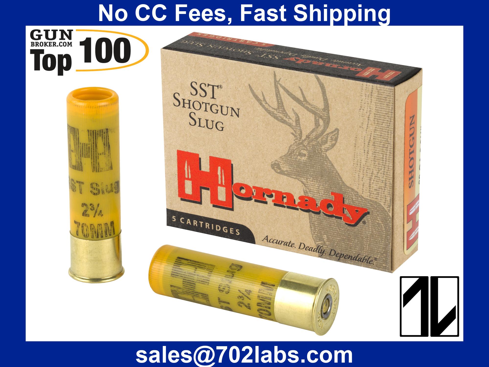 Hornady SST 20 Gauge 2.75" 250 Grain Sabot Slug 25 Rounds - Shotgun ...