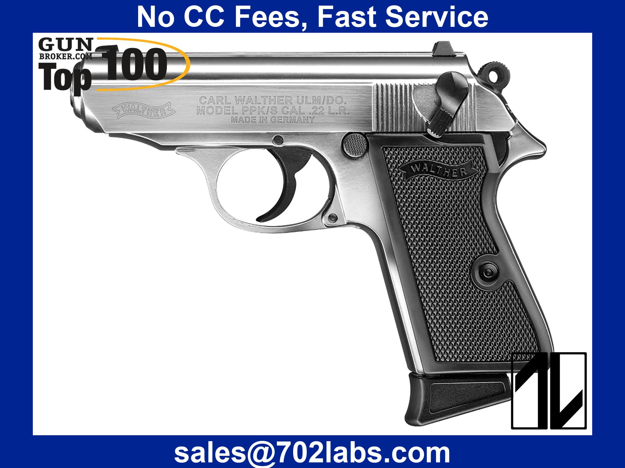 Walther PPK/S 22LR Silver 5030320 - Semi Auto Pistols at GunBroker.com ...