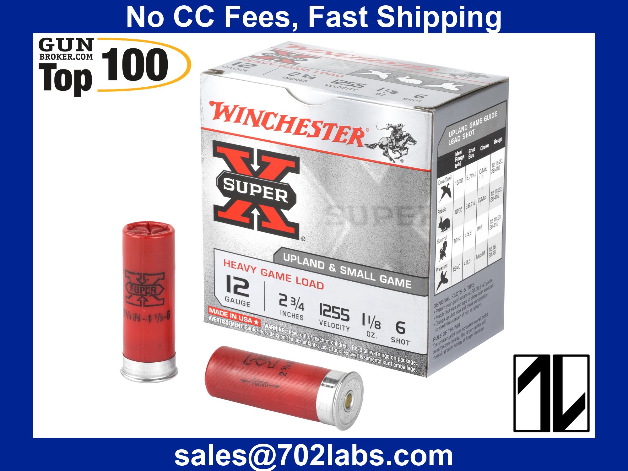 12 Gauge Ammo Winchester Super-X 12G 2.75" Ammo - Shotgun Shells at ...